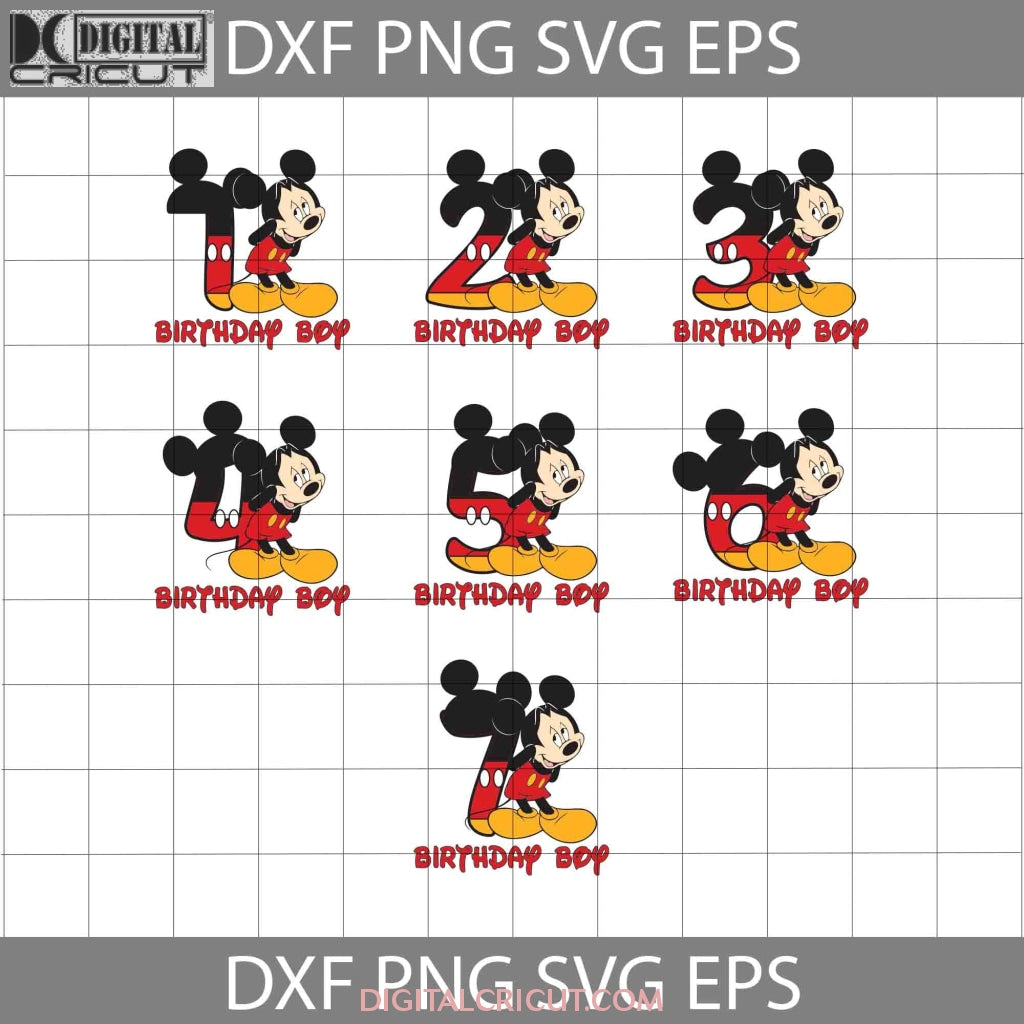 Bundle Family Birthday Svg, Mickey Mouse Svg, Cartoon Svg, Birthday Svg ...