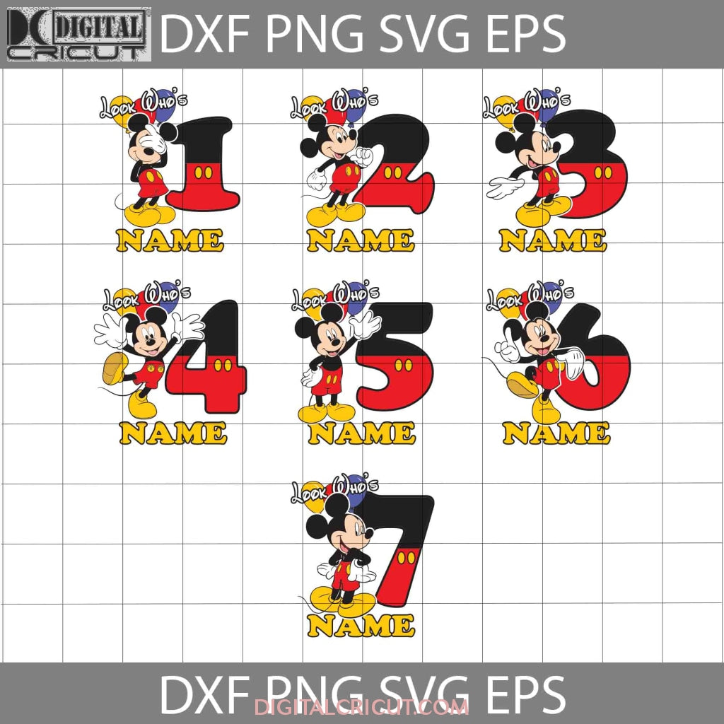 Bundle Family Birthday Svg, Mickey Mouse Svg, Cartoon Svg, Birthday Svg ...