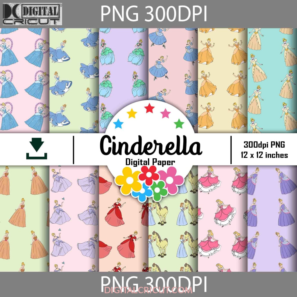 Princess Seamless pattern, Digital Papers, Scrapbook Papers, Pattern P ...