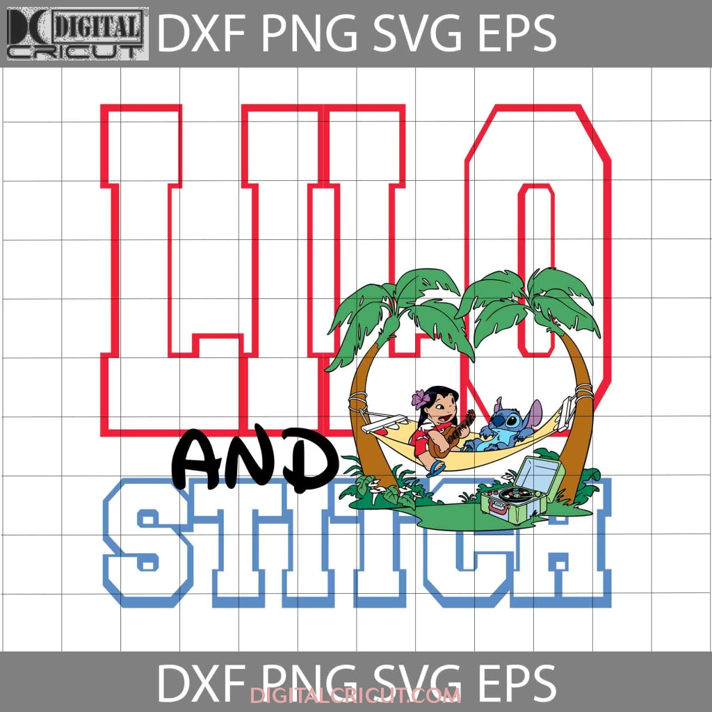 Lilo and Stitch Svg, Summer Svg, Cartoon Svg, Cricut File, Clipart, Svg ...
