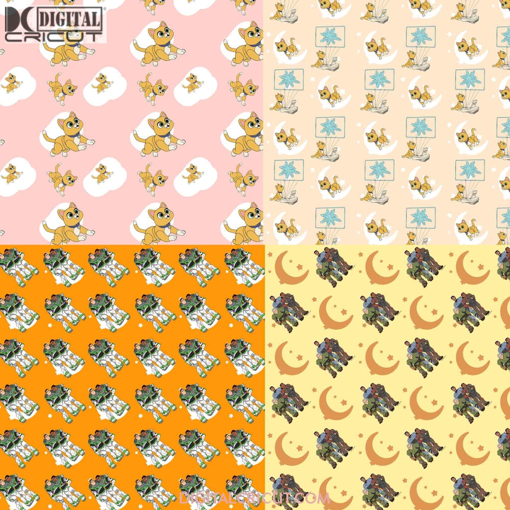 Light Seamless Pattern, Digital Papers, Scrapbook Papers, Pattern Paper ...