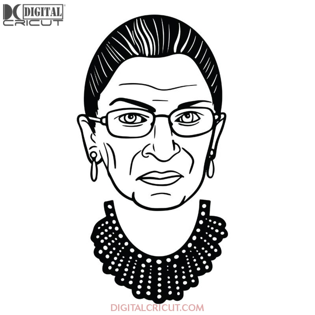 Ruth Bader Ginsburg Svg, Notorious Svg, RBG Svg, Cricut File, Clipart ...