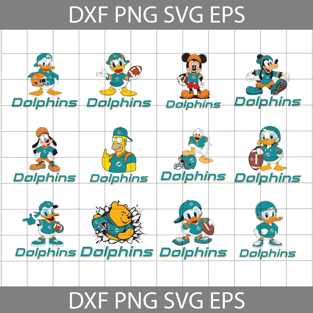 Bundle, Miami Dolphins Svg, Goofy Svg, Mickey Mouse Svg, Minnie Svg ...