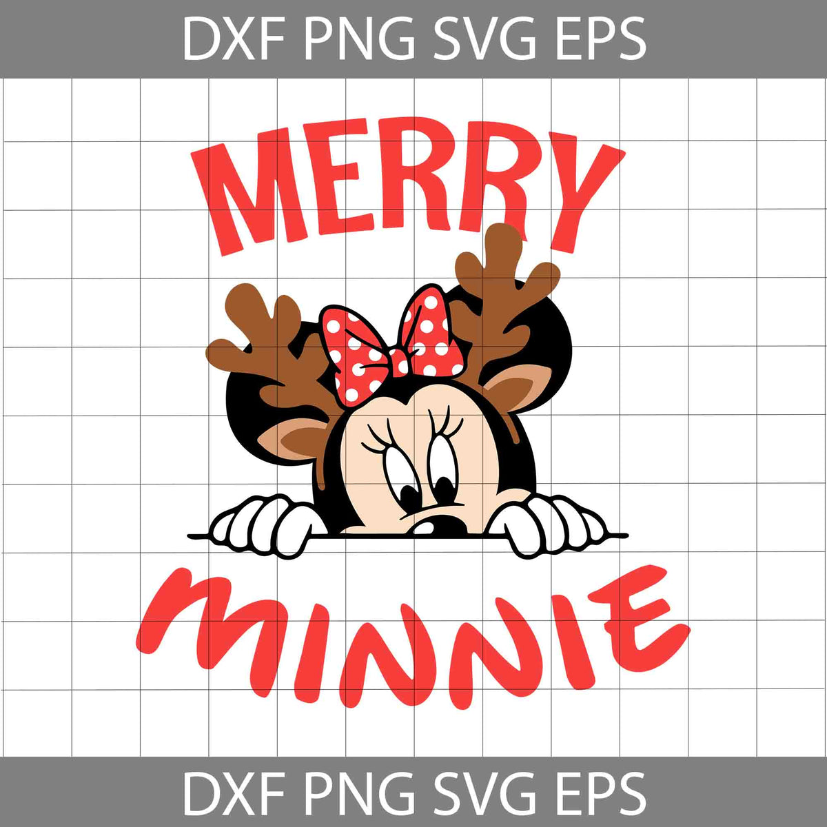Minnie Mouse Christmas Svg, Merry Christmas Svg, Cartoon Svg, Christmas ...