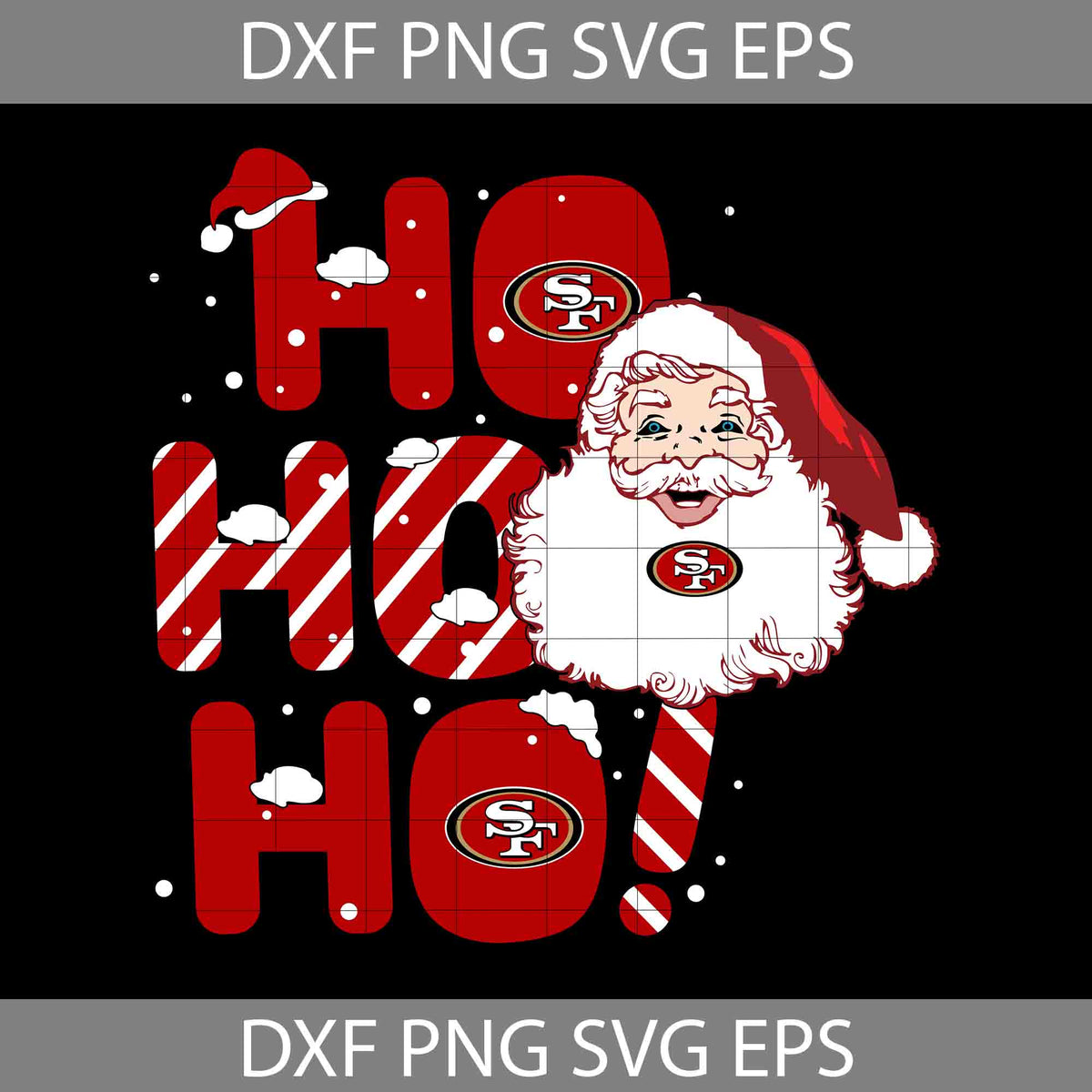 Ho Ho Ho Svg, San Francisco 49ers, San Francisco 49ers Svg, NFL, NFL ...