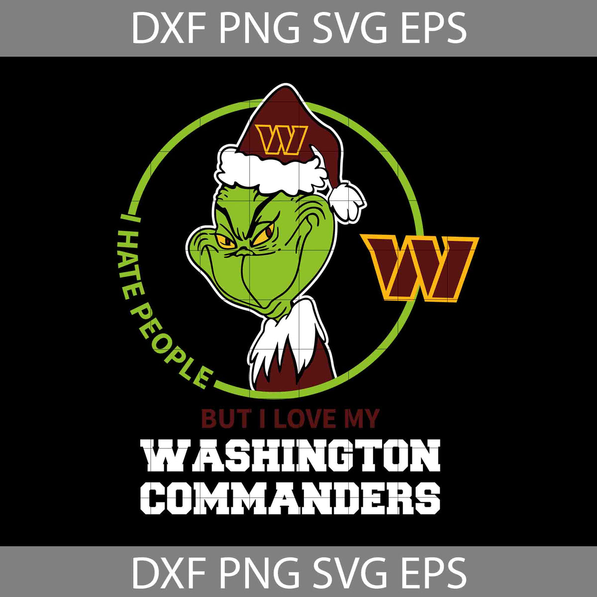 Washington Commanders, Washington Commanders Svg, NFL, NFL Svg, I Hate ...