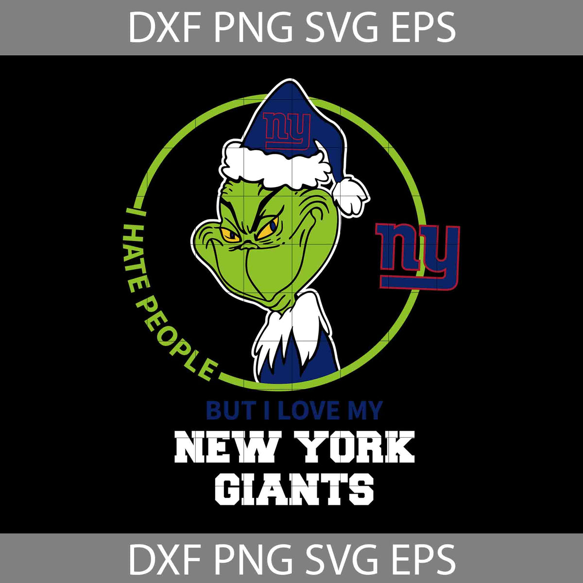 New York Giants, New York Giants Svg, NFL, NFL Svg, I Hate People But I ...