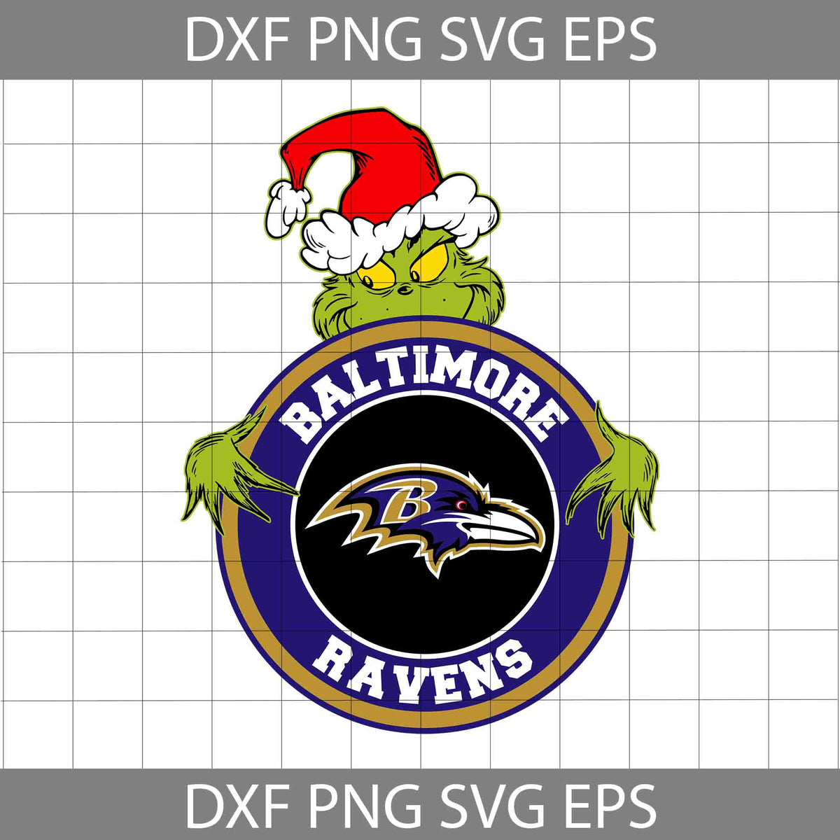 Baltimore Raven, Baltimore Raven Svg, NFL, NFL Svg, Grinch Baltimore ...