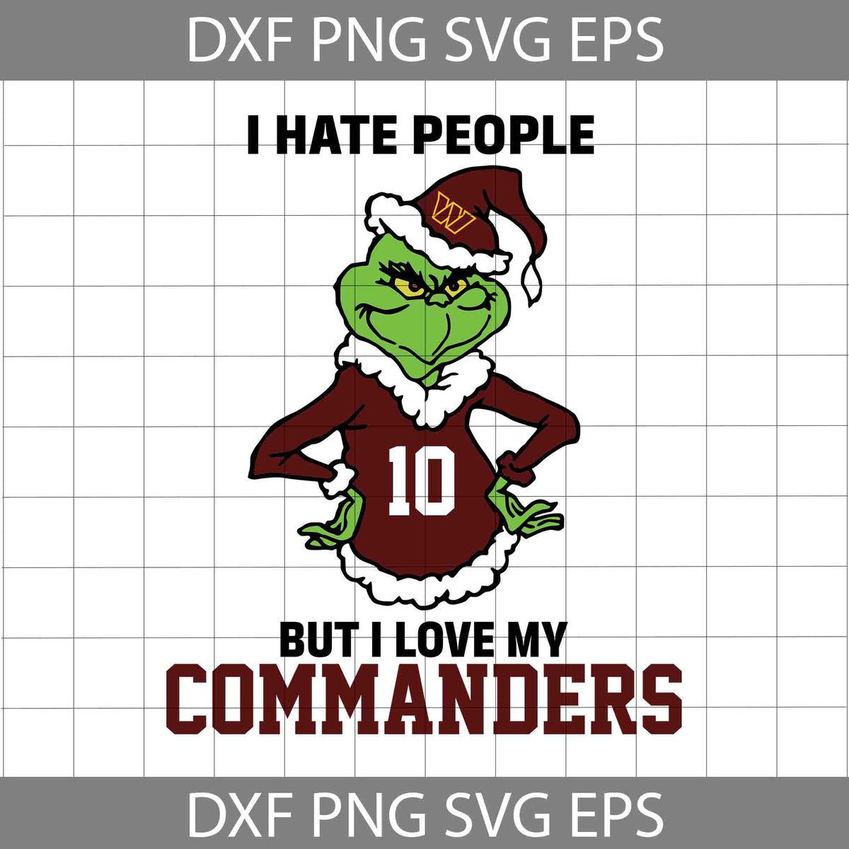 Washington Commanders, Washington Commanders Svg, NFL, NFL Svg, Grinch ...