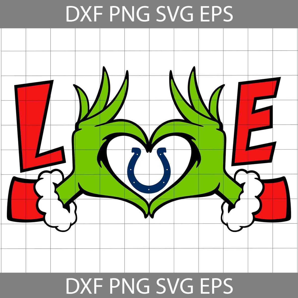 Indianapolis Colts, Indianapolis Colts Svg, NFL, NFL Svg, Grinch Hands ...