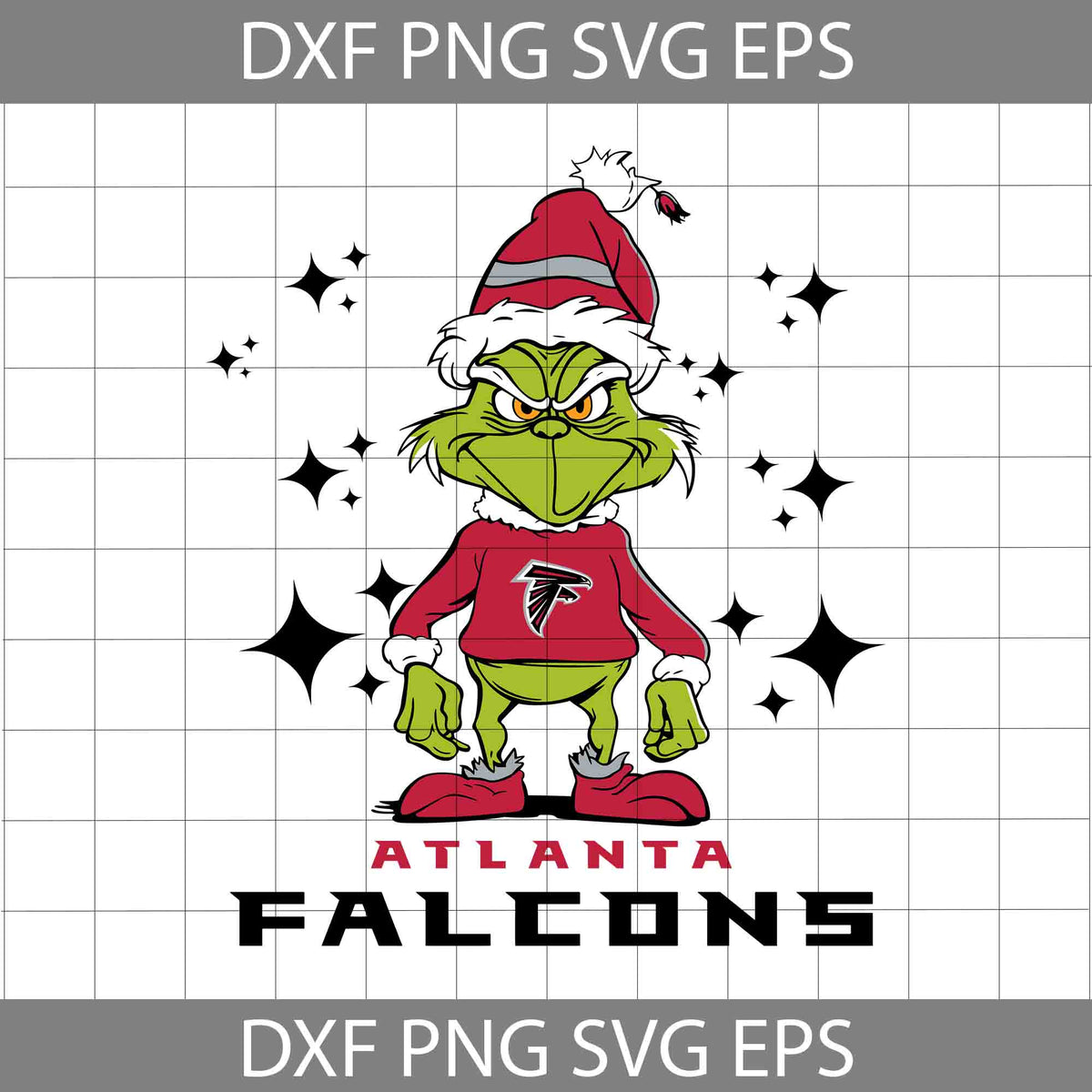 Atlanta Falcons, Atlanta Falcons Svg, NFL, NFL Svg, Grinch Atlanta ...
