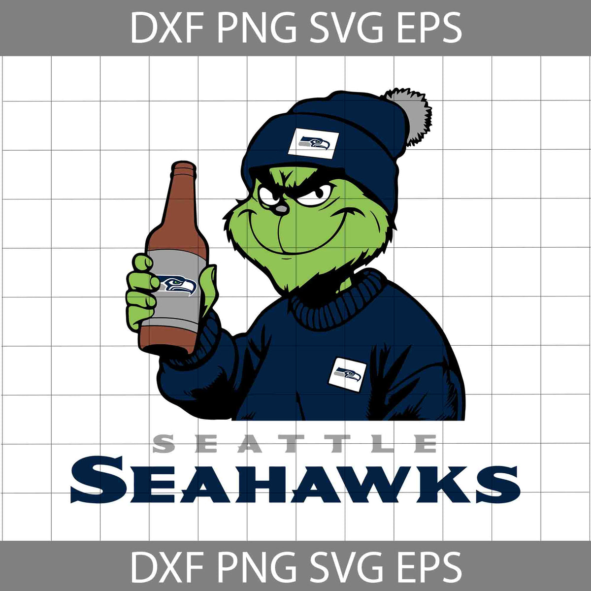 Seattle Seahawks, Seattle Seahawks Svg, NFL, NFL Svg, Grinch Drinking ...