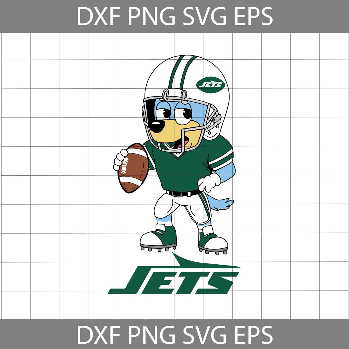 New York Jets, New York Jets Svg, NFL, NFL Svg, Bluey Rugby Svg ...
