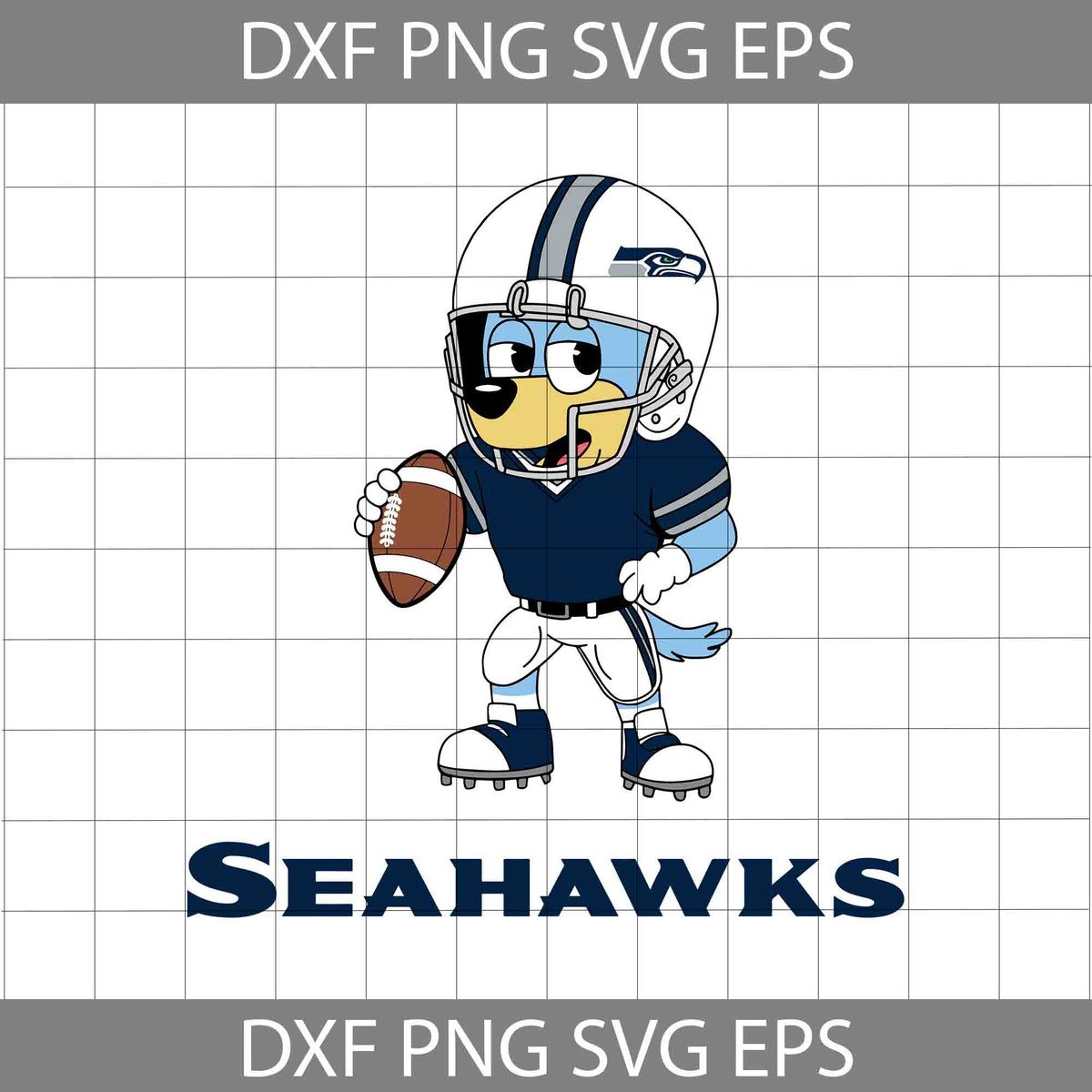 Seattle Seahawks, Seattle Seahawks Svg, NFL, NFL Svg, Bluey Rugby Svg ...