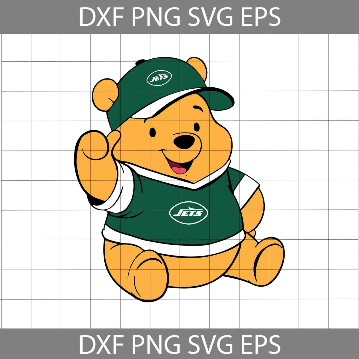 New York Jets, New York Jets Svg, NFL, NFL Svg, Pooh Bear Svg, Football ...