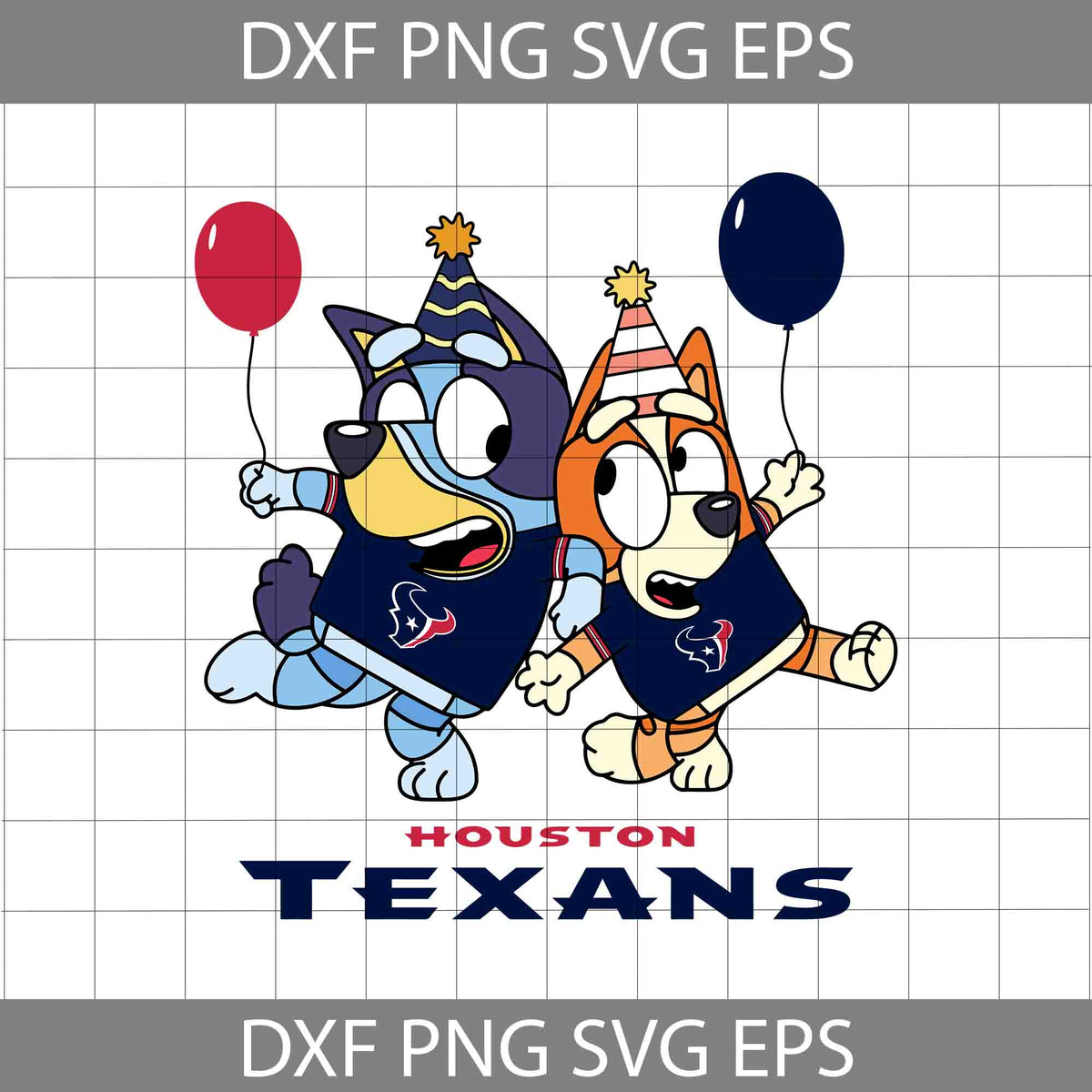 Houston Texans, Houston Texans Svg, NFL, NFL Svg, Bluey And Bingo Svg ...
