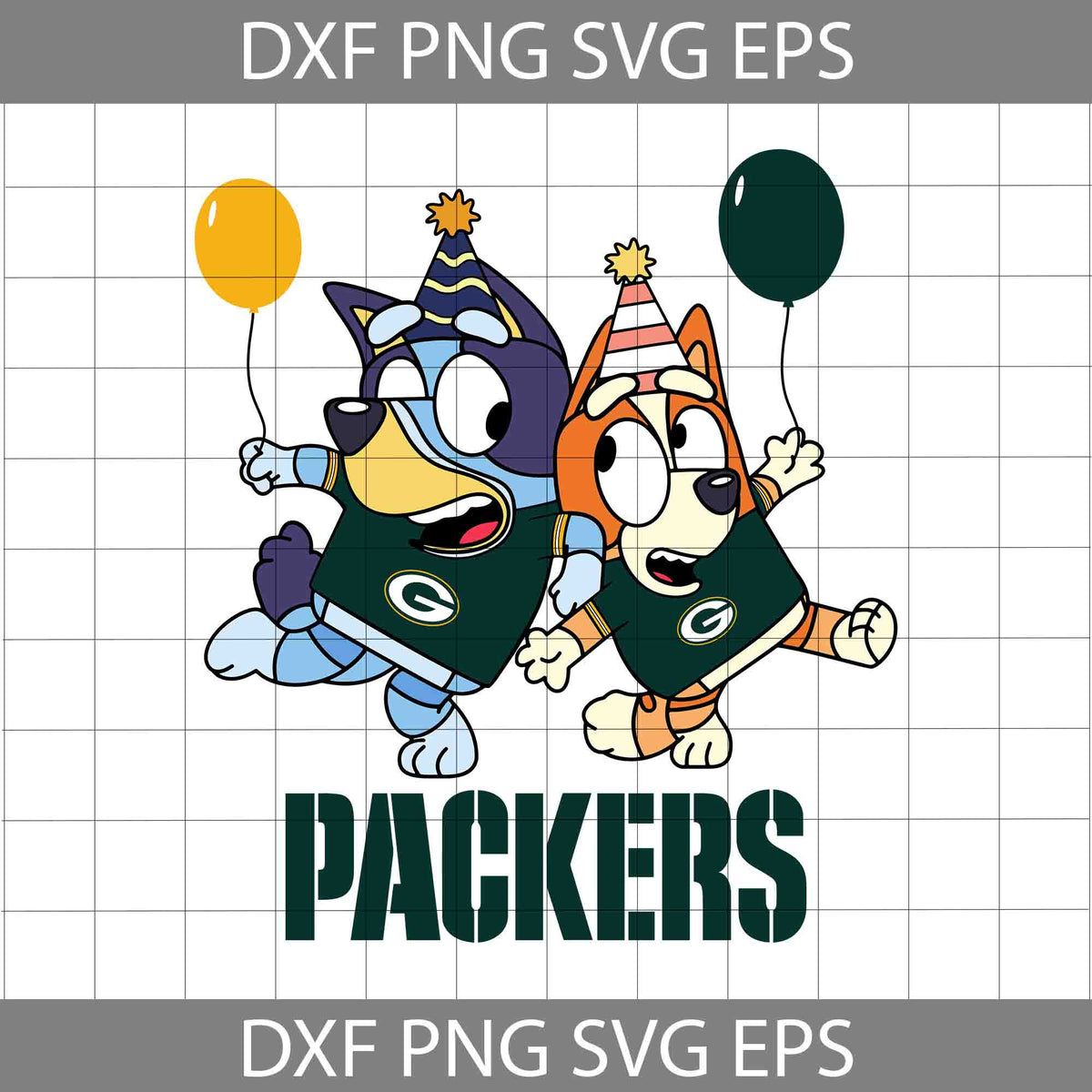 Green Bay Packers, Green Bay Packers Svg, NFL, NFL Svg, Bluey And Bingo ...