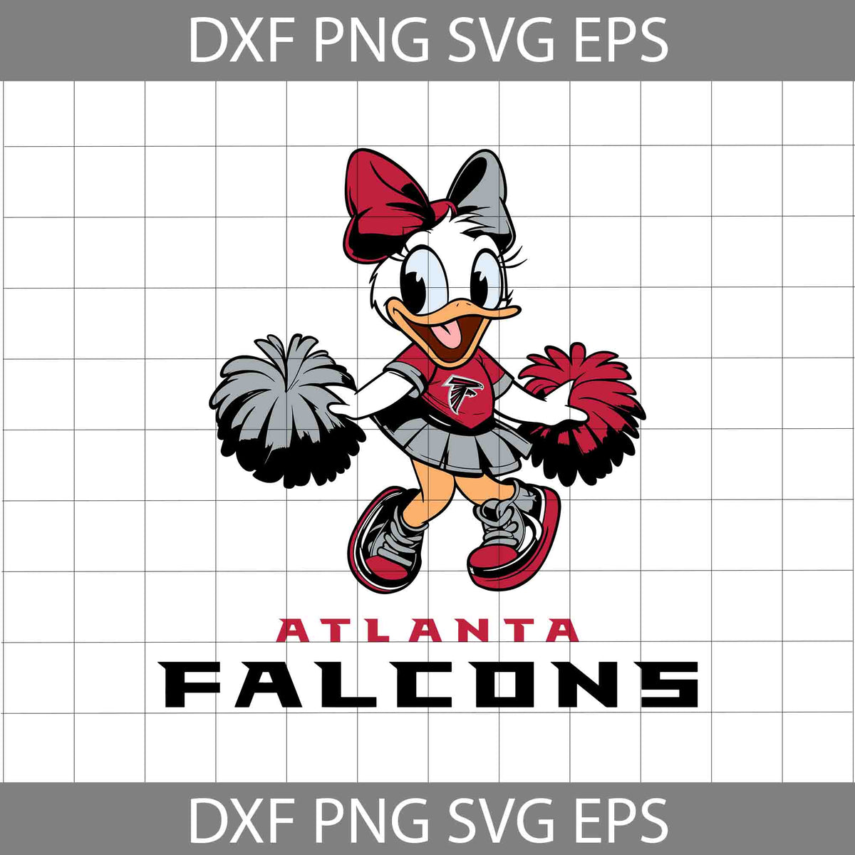 Atlanta Falcons, Atlanta Falcons Svg, NFL, NFL Svg, Daisy Duck ...