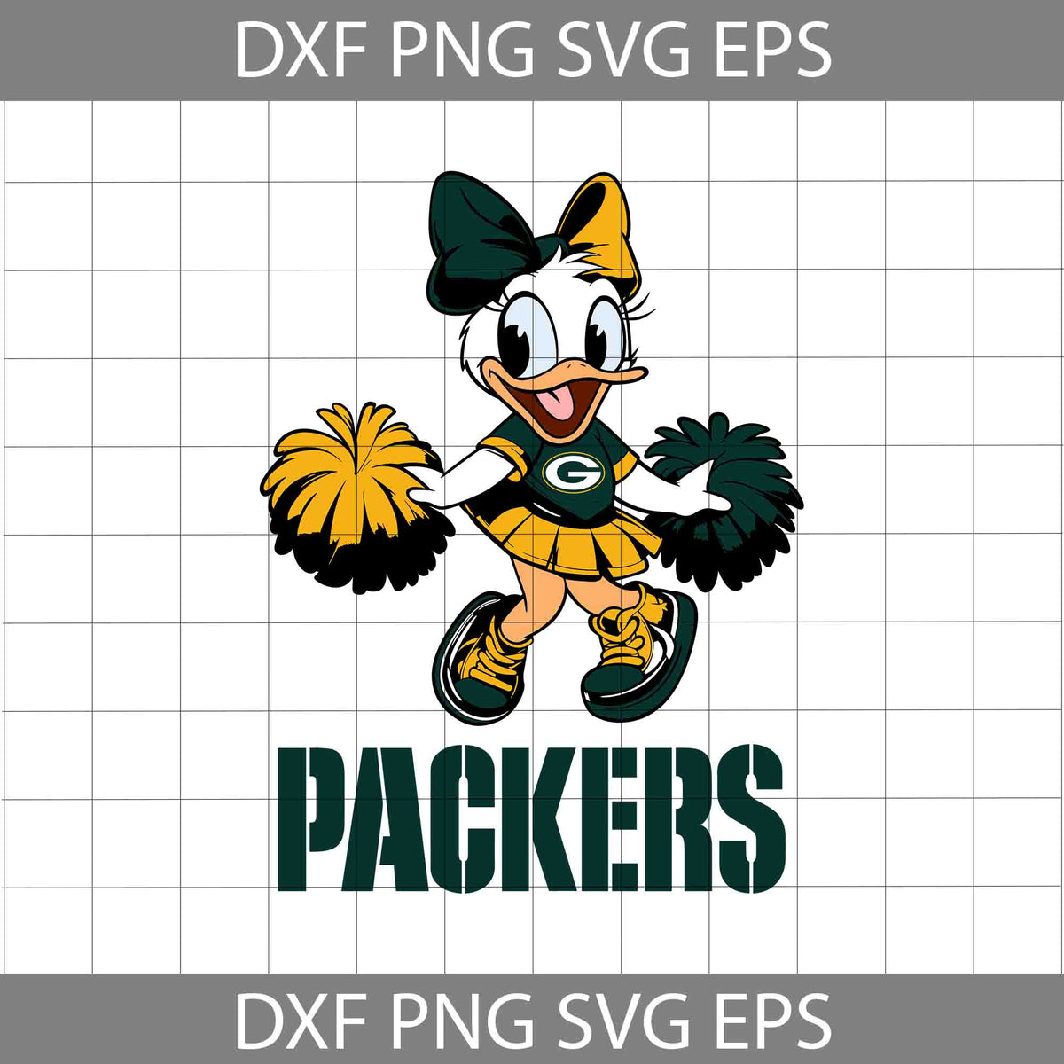 Green Bay Packers, Green Bay Packers Svg, NFL, NFL Svg, Daisy Duck ...