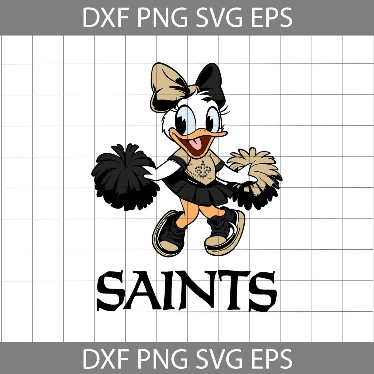 New Orleans Saints, New Orleans Saints Svg, NFL, NFL Svg, Daisy Duck ...