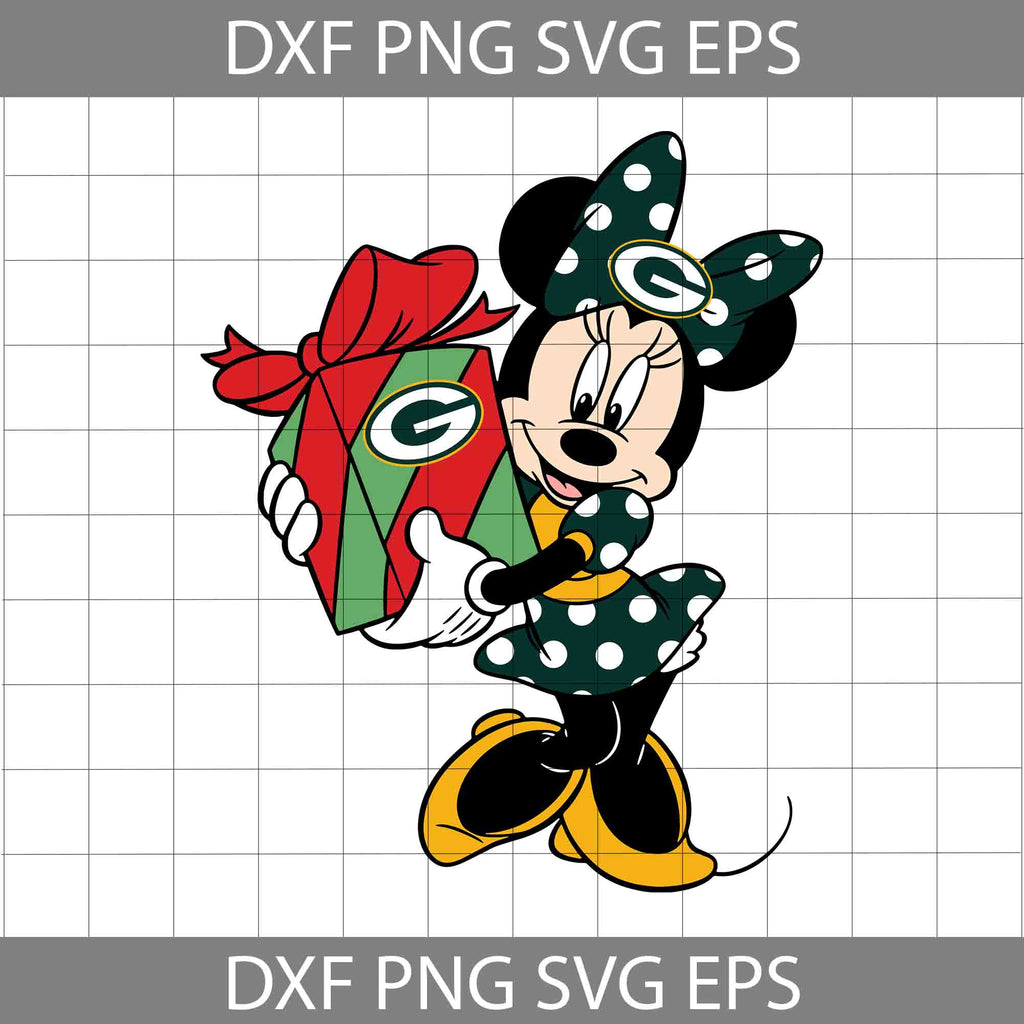 Green Bay Packers, Green Bay Packers Svg, Minnie Green Bay Packers Svg ...