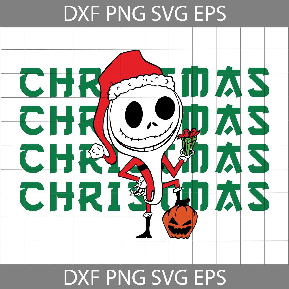 Jack Christmas Svg, Jack Skellington Christmas Svg, Merry Christmas Svg ...