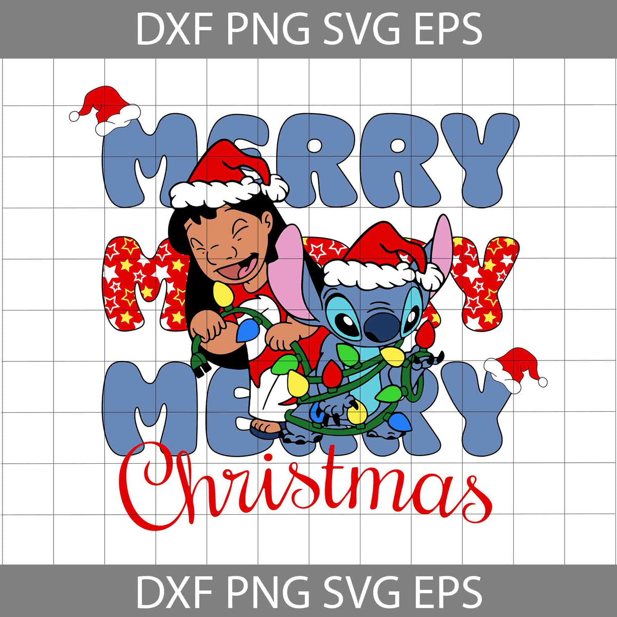 Lilo Merry Christmas Svg, Stitch Christmas Svg, Lilo Christmas Svg ...