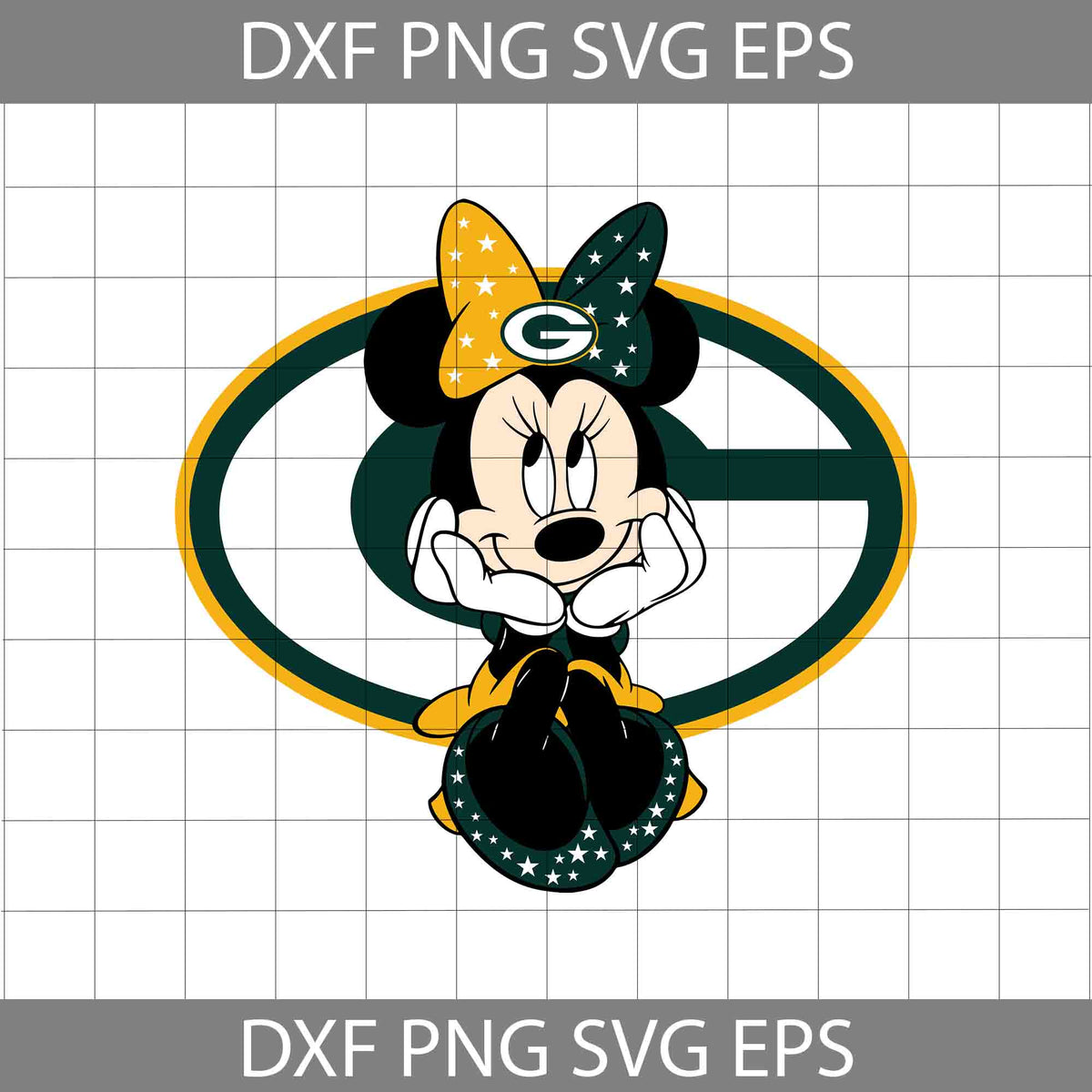 Green Bay Packers, Green Bay Packers Svg, NFL, NFL Svg, Cute Minnie ...