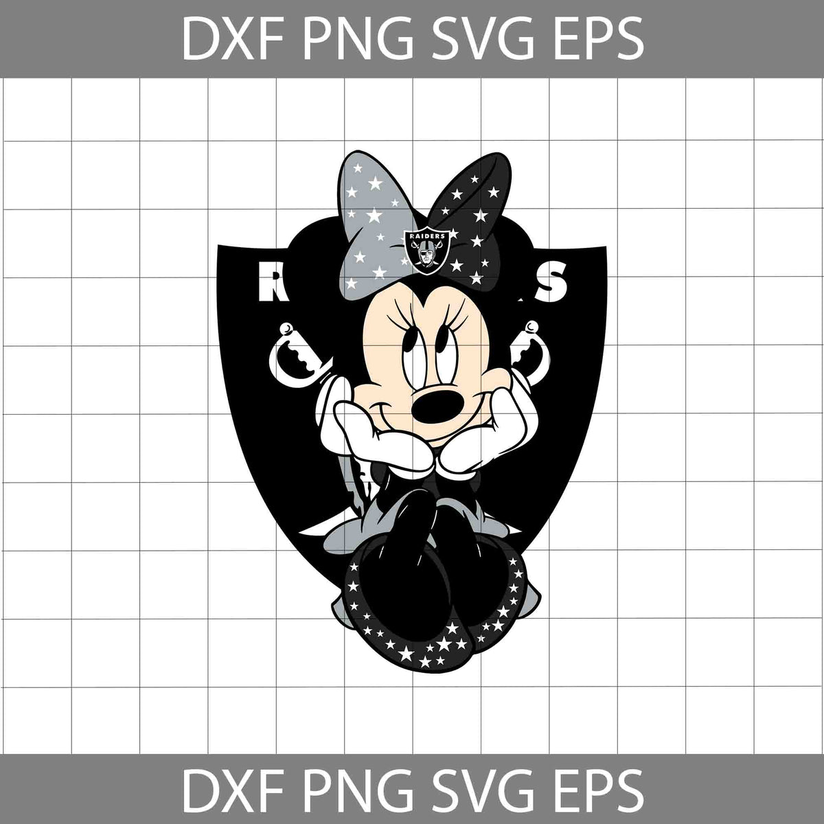 Las Vegas Raiders, Las Vegas Raiders Svg, NFL, NFL Svg, Cute Minnie ...