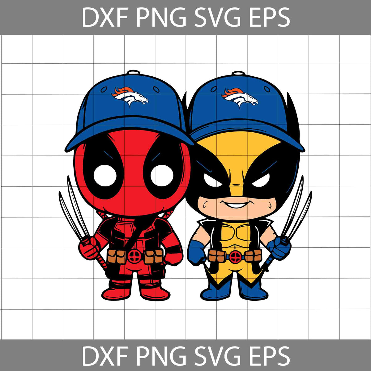 Denver Broncos, Denver Broncos Svg, NFL, NFL Svg, Deadpool Wolverine ...