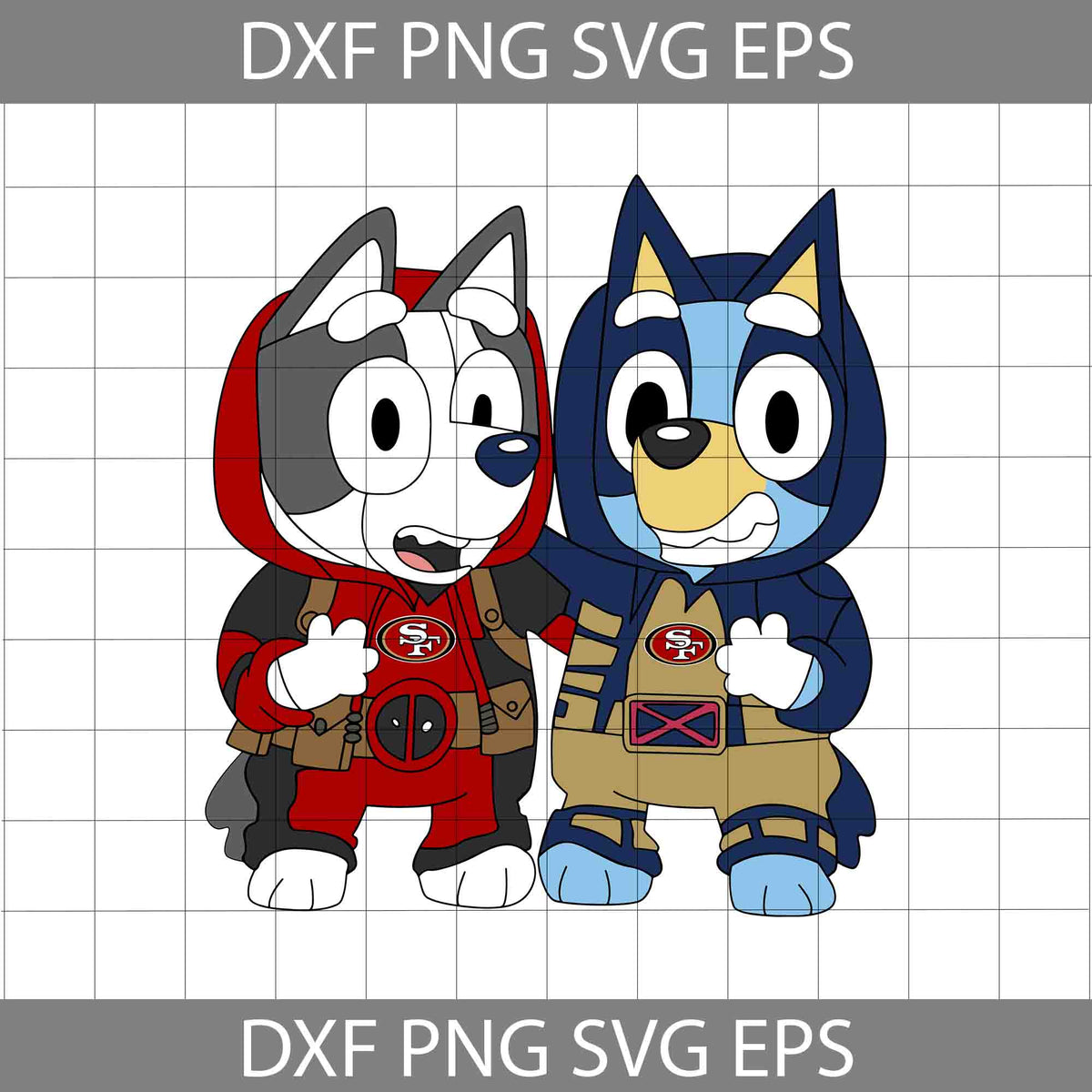 San Francisco 49ers, San Francisco 49ers Svg, NFL, NFL Svg, Bluey Svg ...