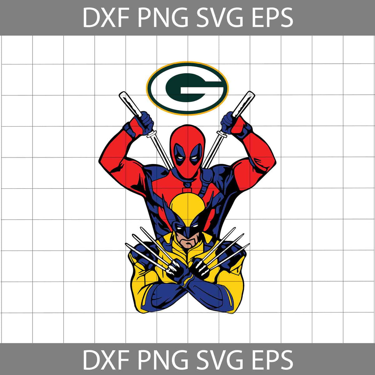 Green Bay Packers, Green Bay Packers Svg, NFL, NFL Svg, Deadpool And ...