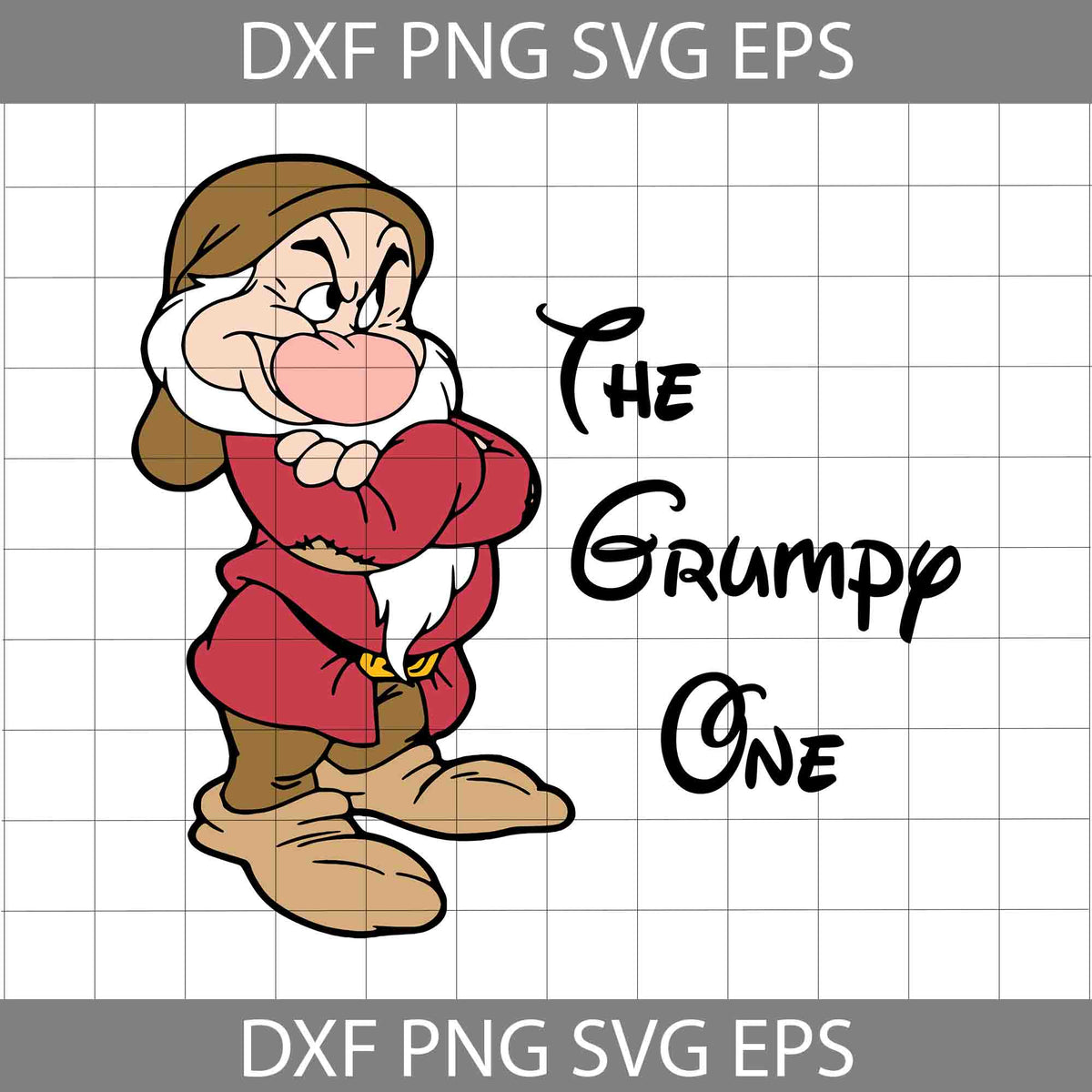 The Grumpy One Dwarf Svg, Snow White and the Seven Dwarfs Svg, Princess ...
