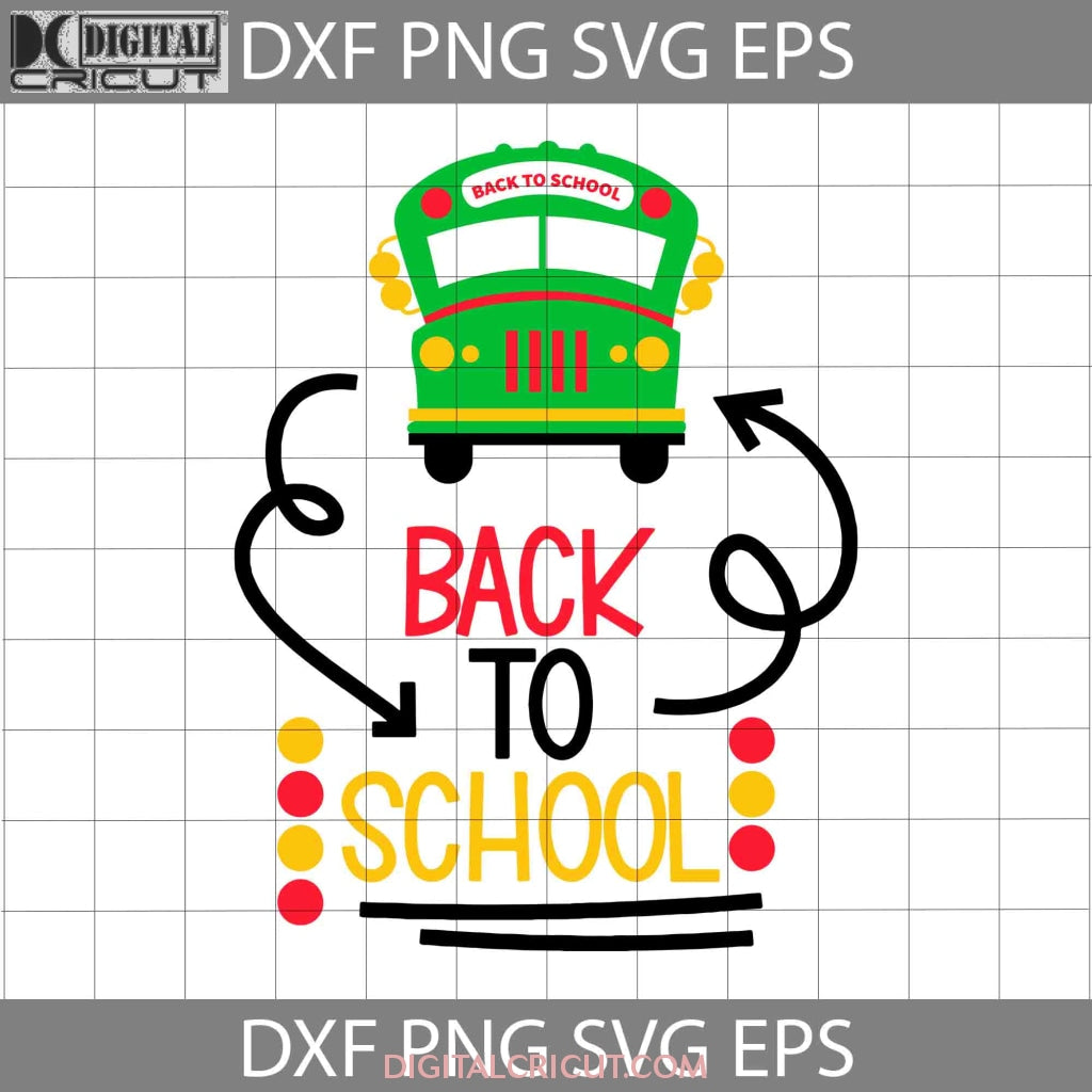 Back to school truck Svg, truck Svg, Back To School Svg, Cricut File ...