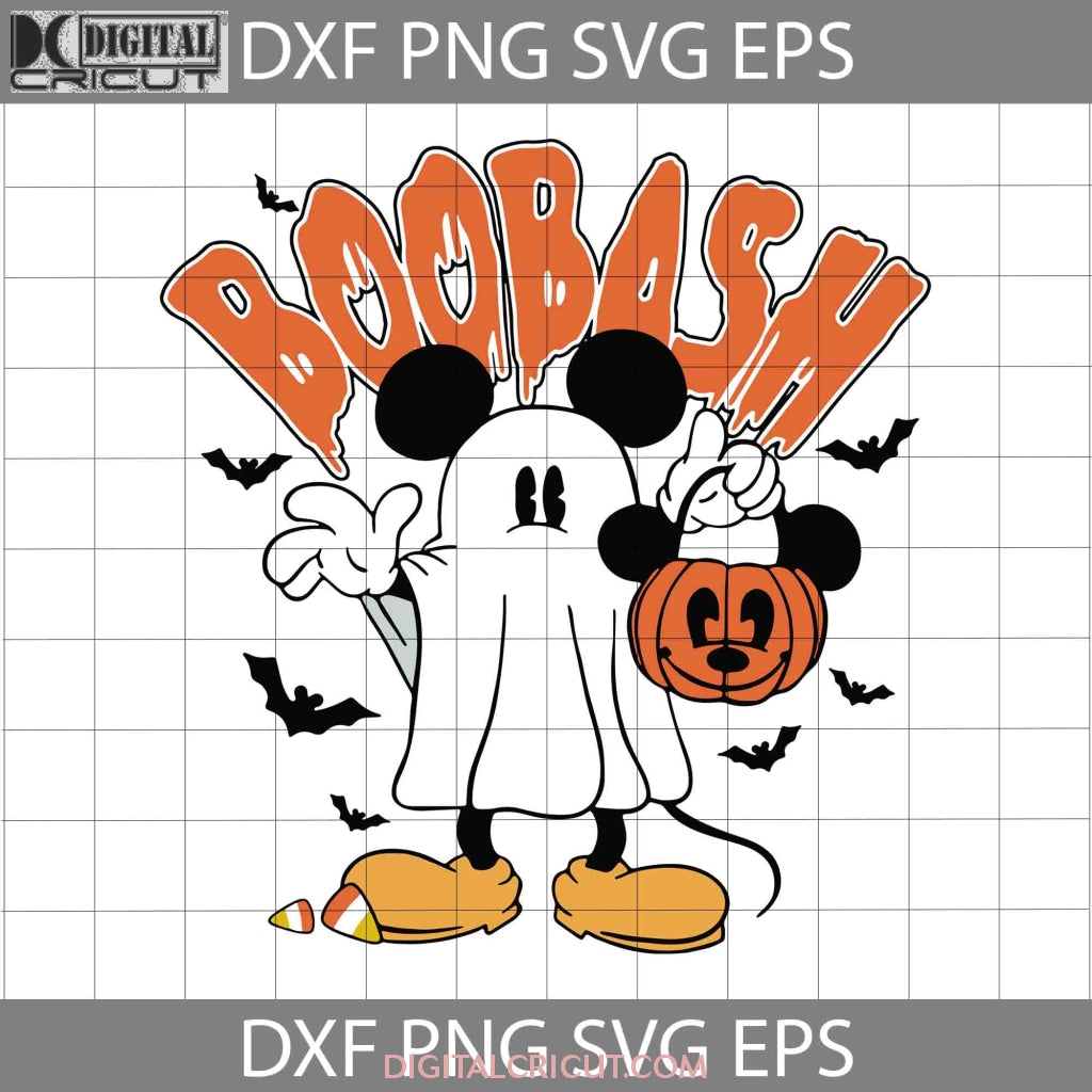 Boo Bash svg, Mouse Ghost Svg, Halloween Svg, Cricut File, Clipart, Svg ...