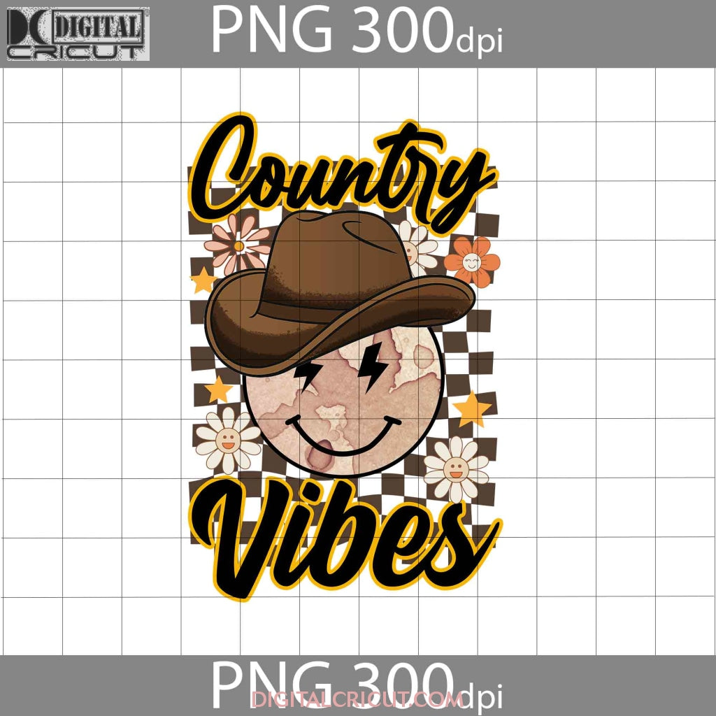 Country Vibes Png, Smiley Face Png, Retro Western Cowboy Png, Sublimat ...