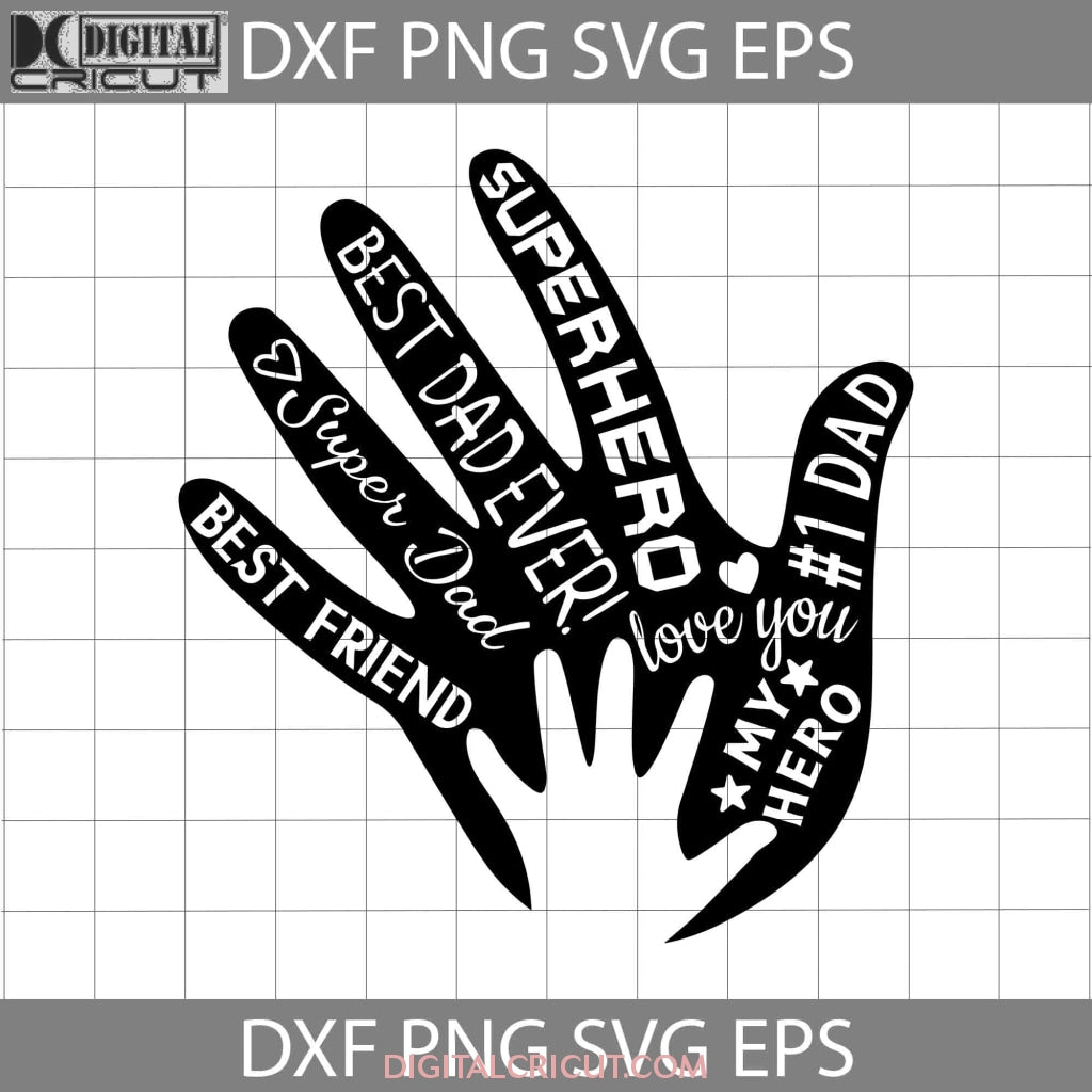 Dad And Son hand Svg, Father's Day Svg, Cricut File, Clipart, Svg, Png ...