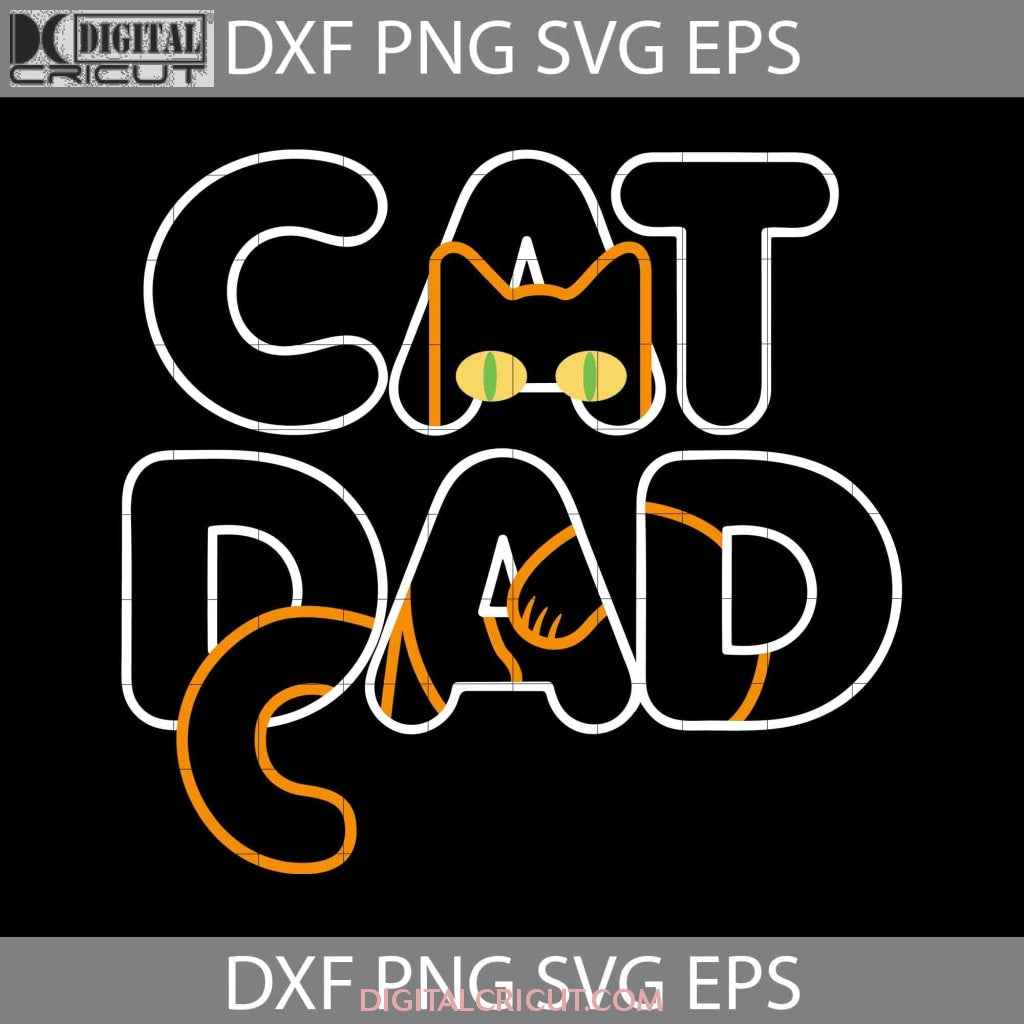 Dad Cat SVG, Best Cat Dad Father day SVG, Funny Cat Father Svg, Cricut ...