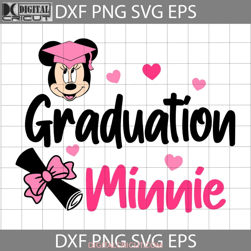Graduation Minnie Mouse Svg, Graduation Girl Svg, Minnie Mouse Svg ...