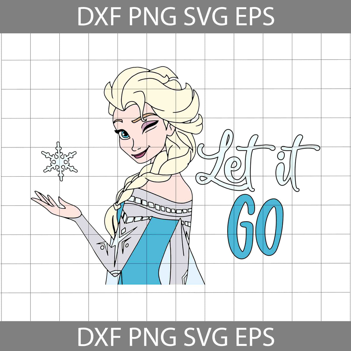 Let It Go Svg, Princess Elsa Svg, Cartoon Svg, Cricut File, Clipart ...