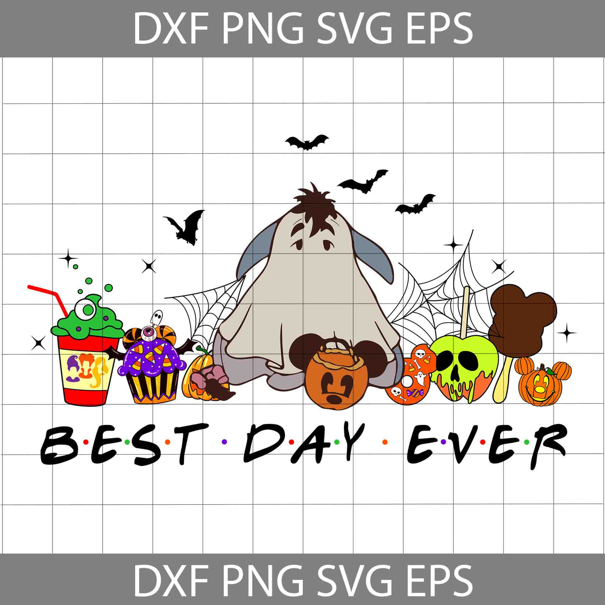 Halloween Snacks Svg, Best Day Ever Svg, Eeyore Svg, Pumpkin Svg, Trick ...