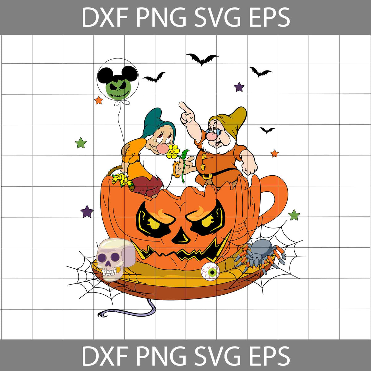 Bashful Halloween Svg, Doc Halloween Svg, Cartoon Svg, Halloween Svg ...