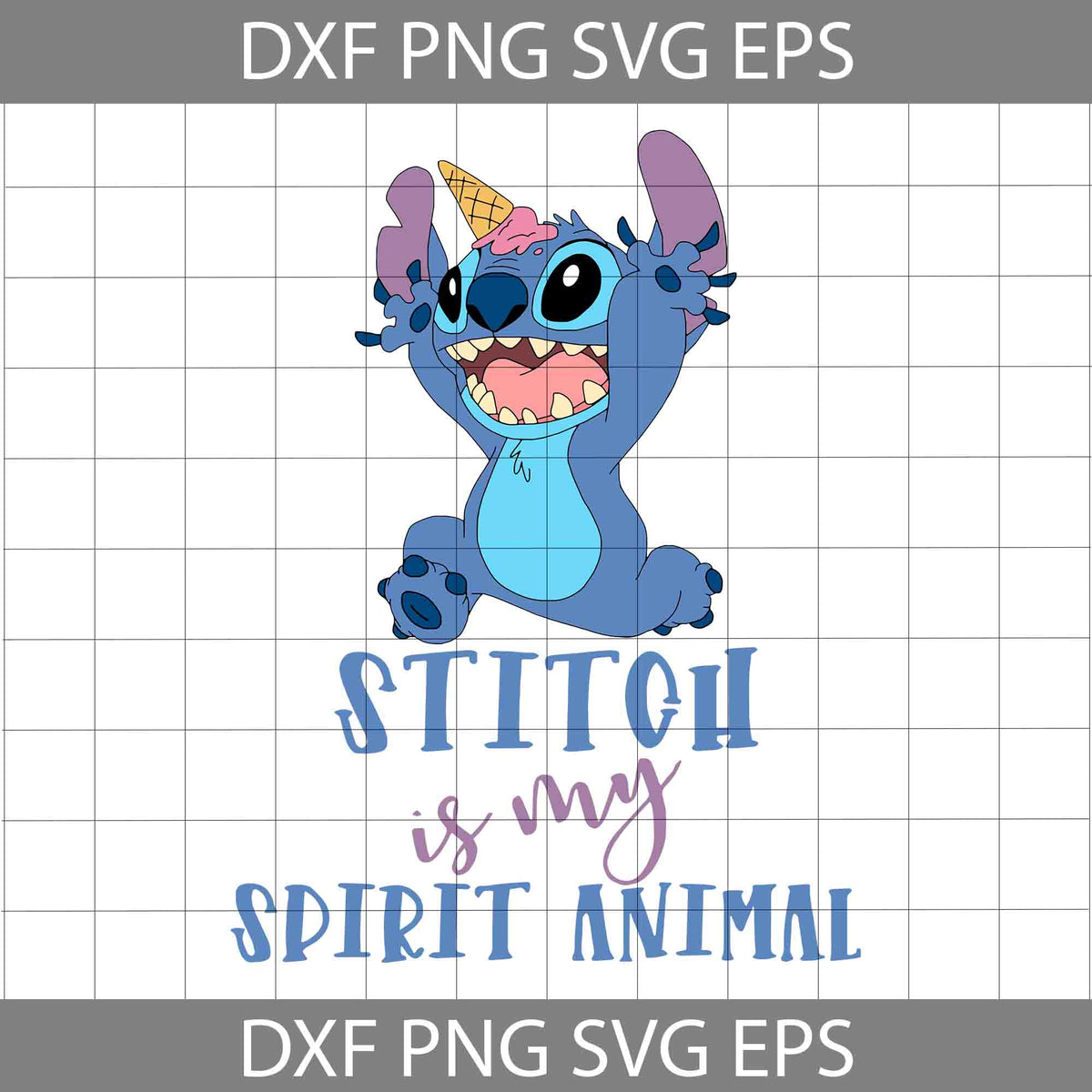 Stitch is my Spirit Animal Svg, Cute Stitch Svg, Baby Stitch Svg ...