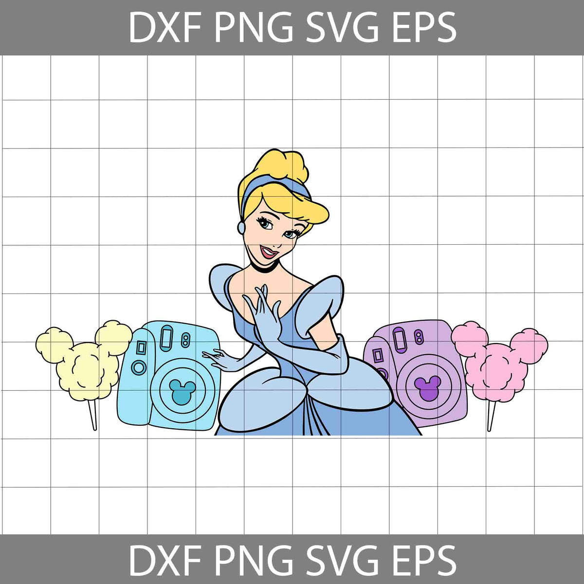 Cute Princess Svg, Family Vacation Svg, Cinderella Svg, Cartoon Svg ...