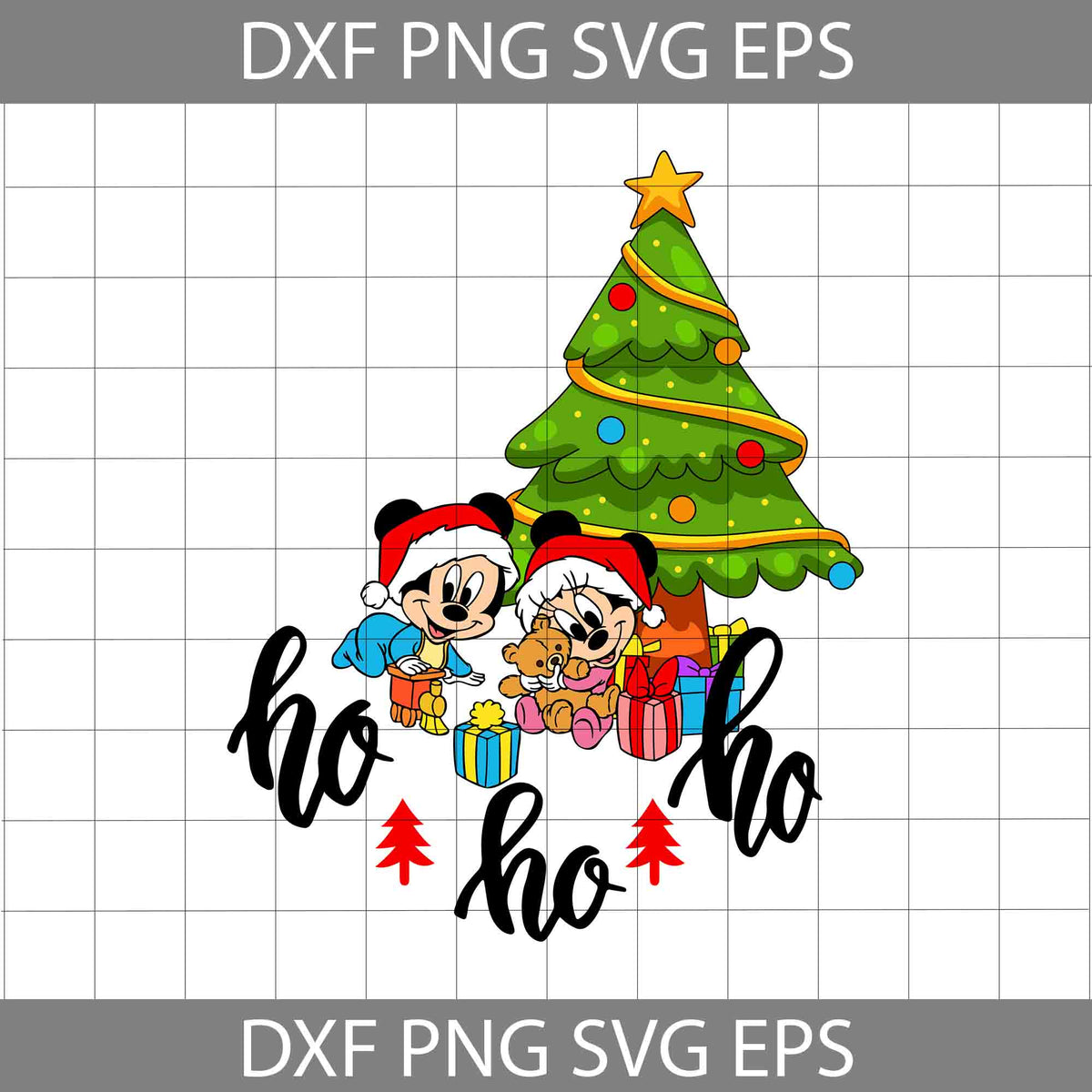 Christmas Baby Ho Ho Ho Svg, Mickey Christmas Svg, Minnie Christmas Svg ...