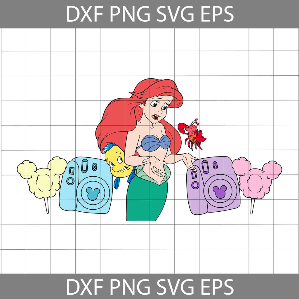 Cute Princess Svg, Family Vacation Svg, The Little Mermaid Svg, Ariel ...