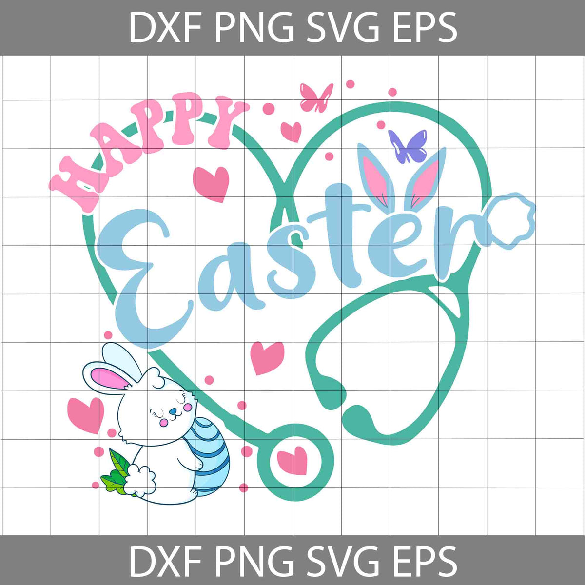 Easter Stethoscope Svg, Nurse Easter Svg, Doctor Happy Easter Svg, Bun ...