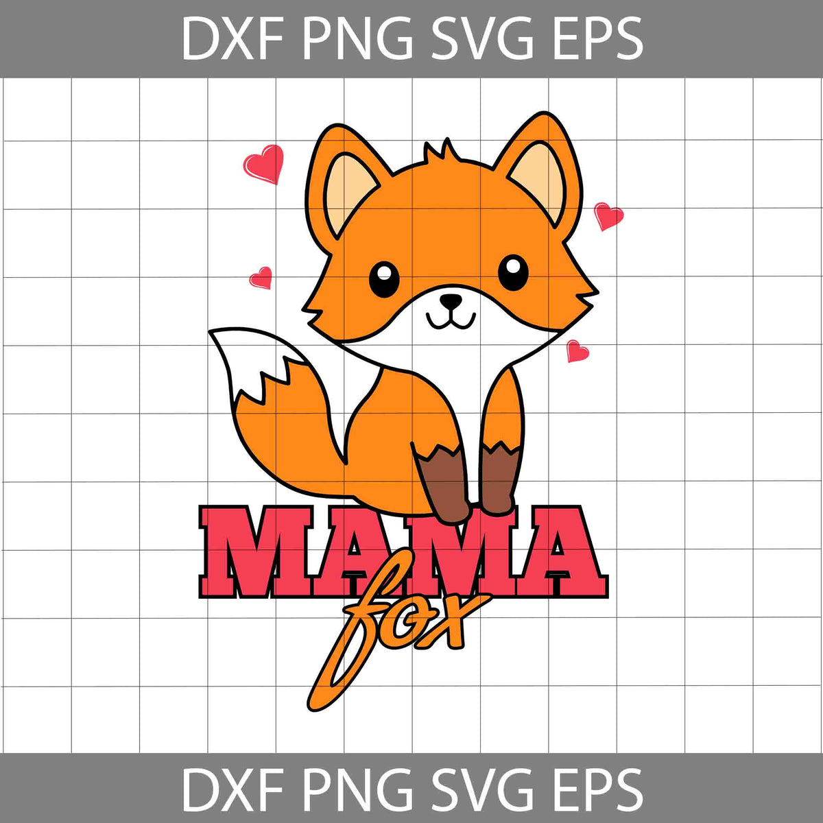 Mama Fox Mom Foxes Cute Gifts For Mom Svg, Foxes Svg, Mom Svg, Mother ...