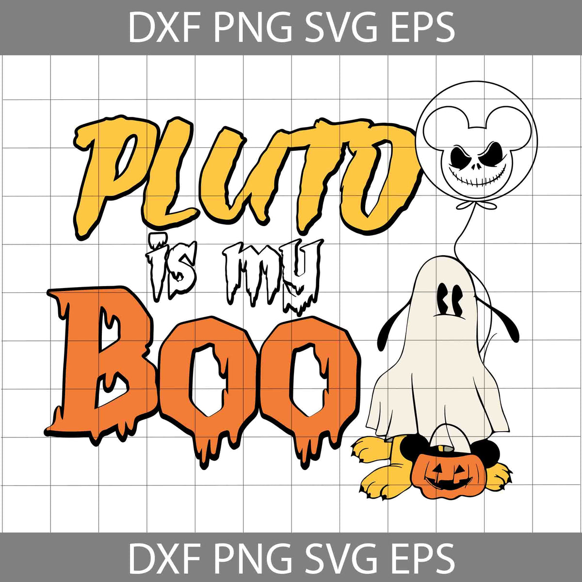 Pluto Ghost Svg, Pluto Svg, Trick Or Treat, Spooky Season Svg, Cartoon ...