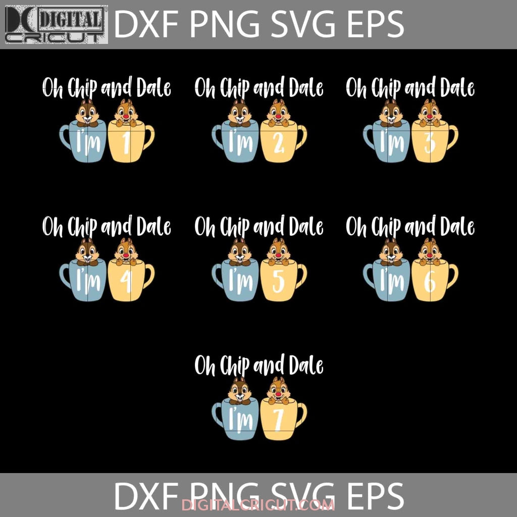 Oh! Chip and Dale Svg, Birthday Svg, Cartoon Svg, Birthday Svg, Cricut ...